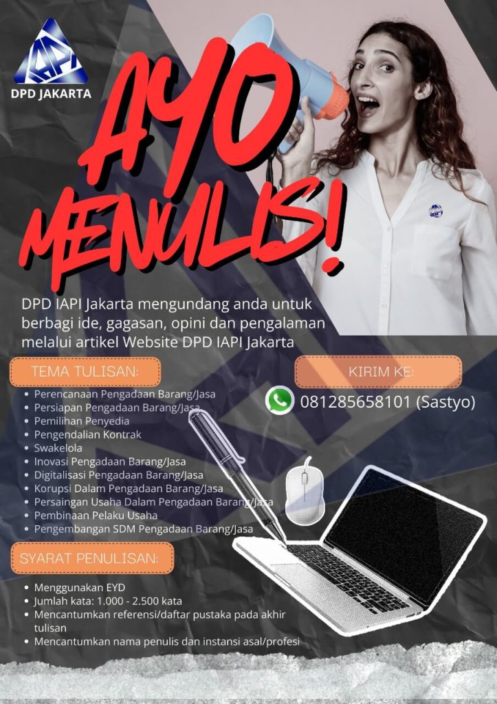 Ayo Menulis - DPD IAPI Provinsi Jakarta